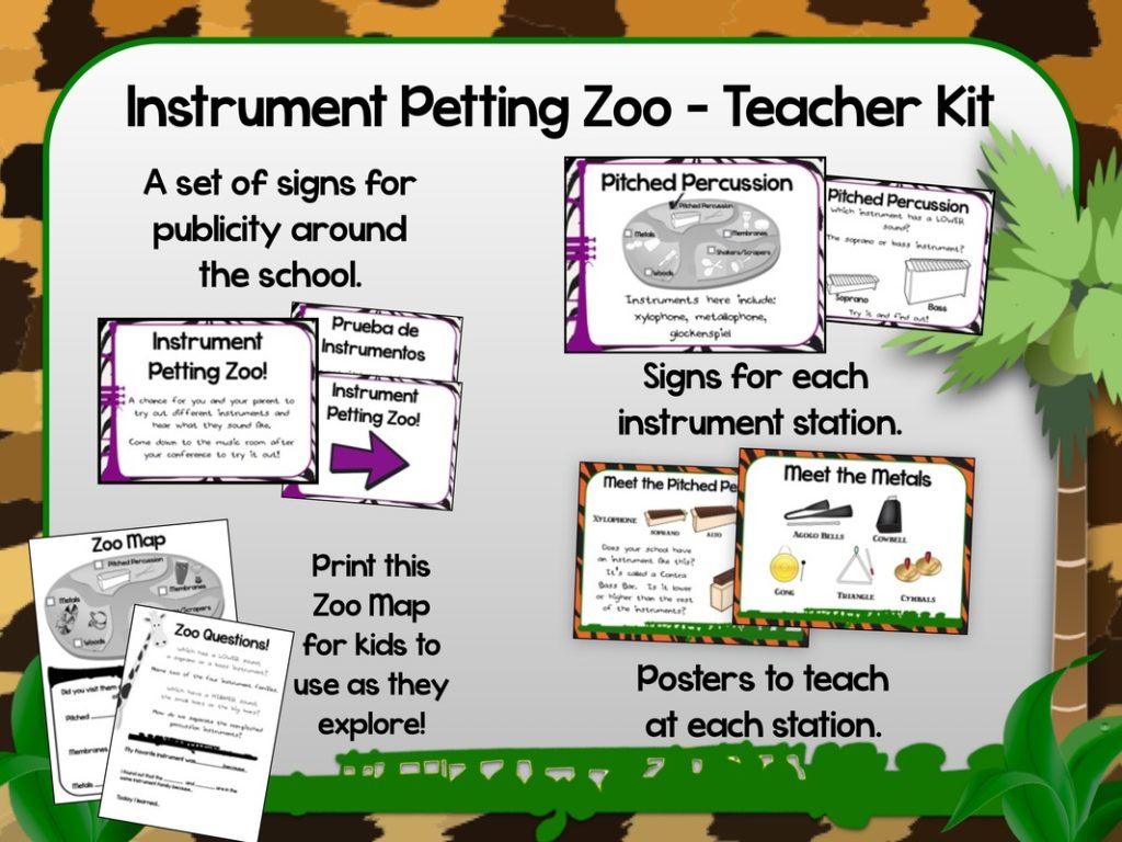Instrument Petting Zoo! Parent Teacher Conference Day Win! - Make ...