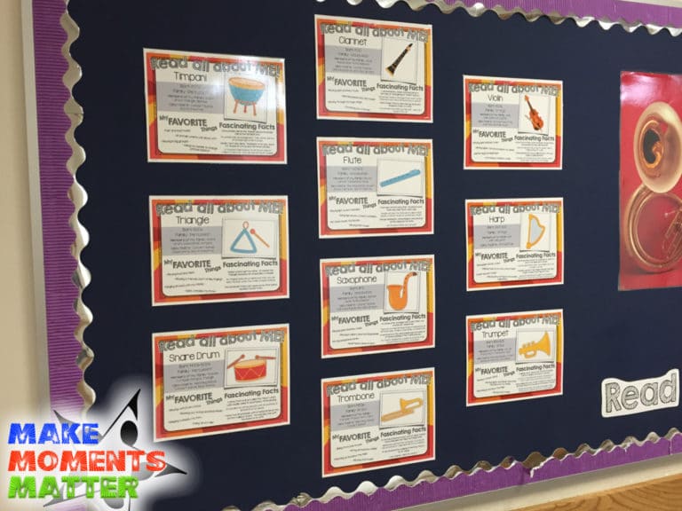 Instrument Family of the Week - Rotating Bulletin Board - Make Moments ...