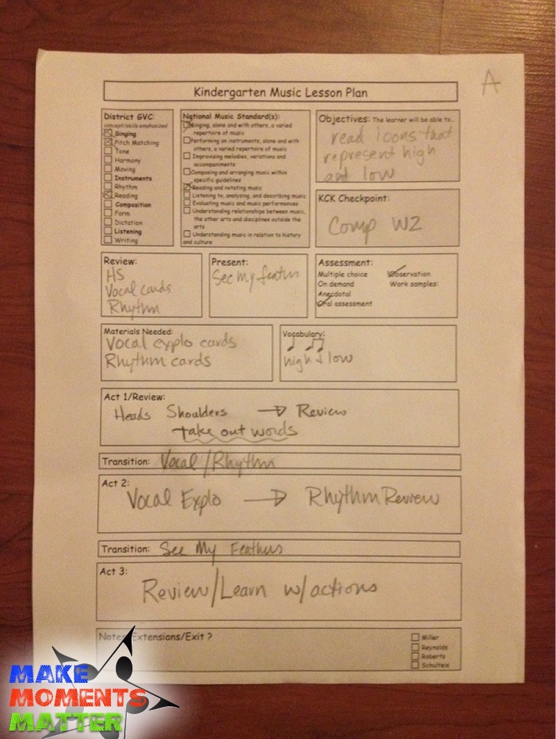 FREE My Elementary Music Lesson Plan Template Make Moments Matter FREE My Elementary Music Lesson Plan Template Make Moments Matter