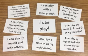I Can Statements in the Music Room - Make Moments Matter