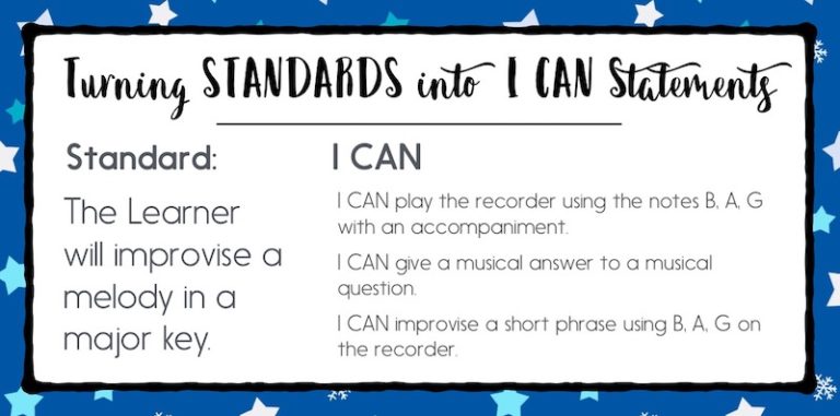 I Can Statements in the Music Room - Make Moments Matter