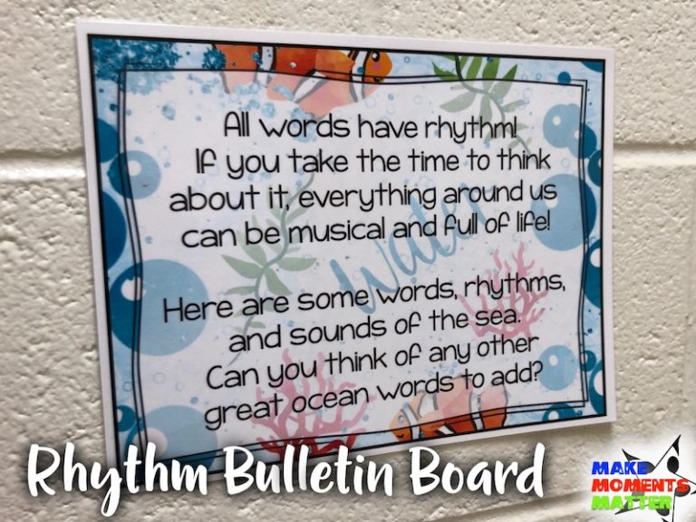 Rhythm on the Wall - Content Driven Bulletin Board Ideas - Make Moments ...